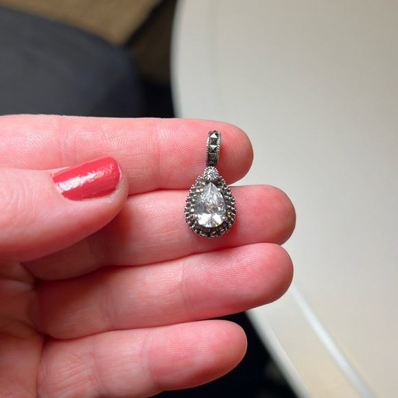 Judith Jack | Jewelry | Vintage Judith Jack Marcasite Cz Pear Shaped ...